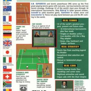 IMG International Tennis - Sega Genesis