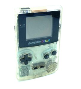 game boy color console in clear - japanese import