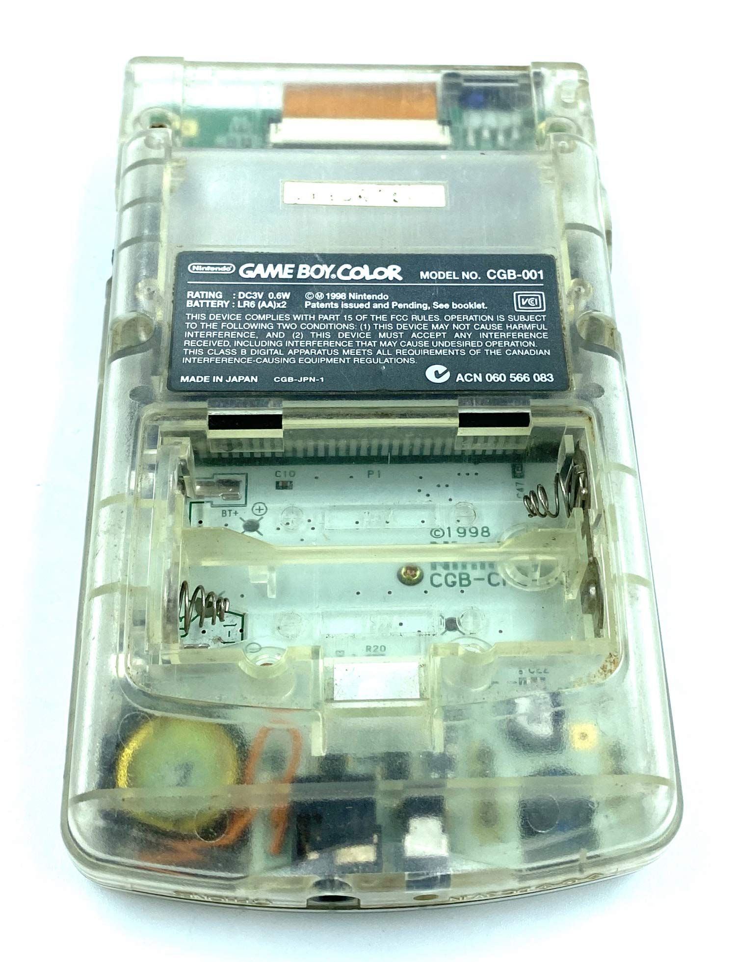 Game Boy Color Console in Clear - JAPANESE IMPORT