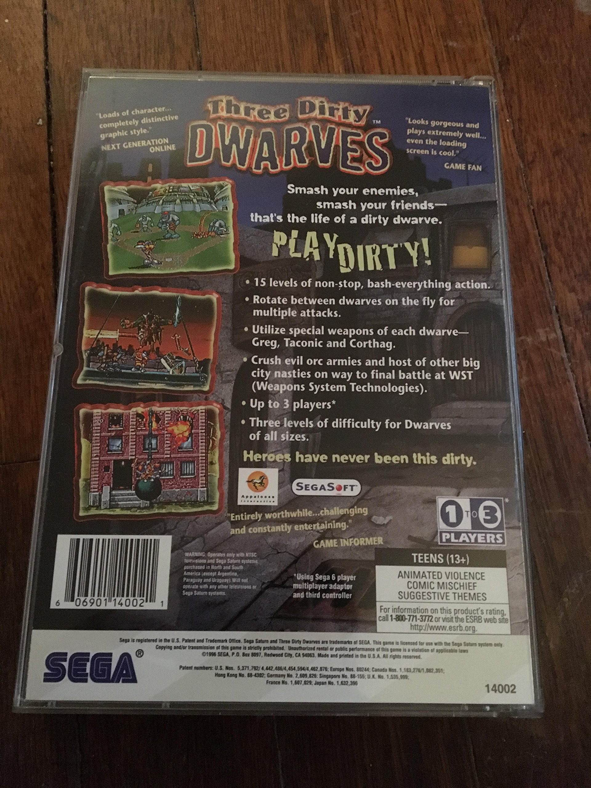 Three Dirty Dwarves - Sega Saturn