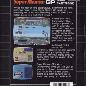 Super Monaco GP - Sega Genesis