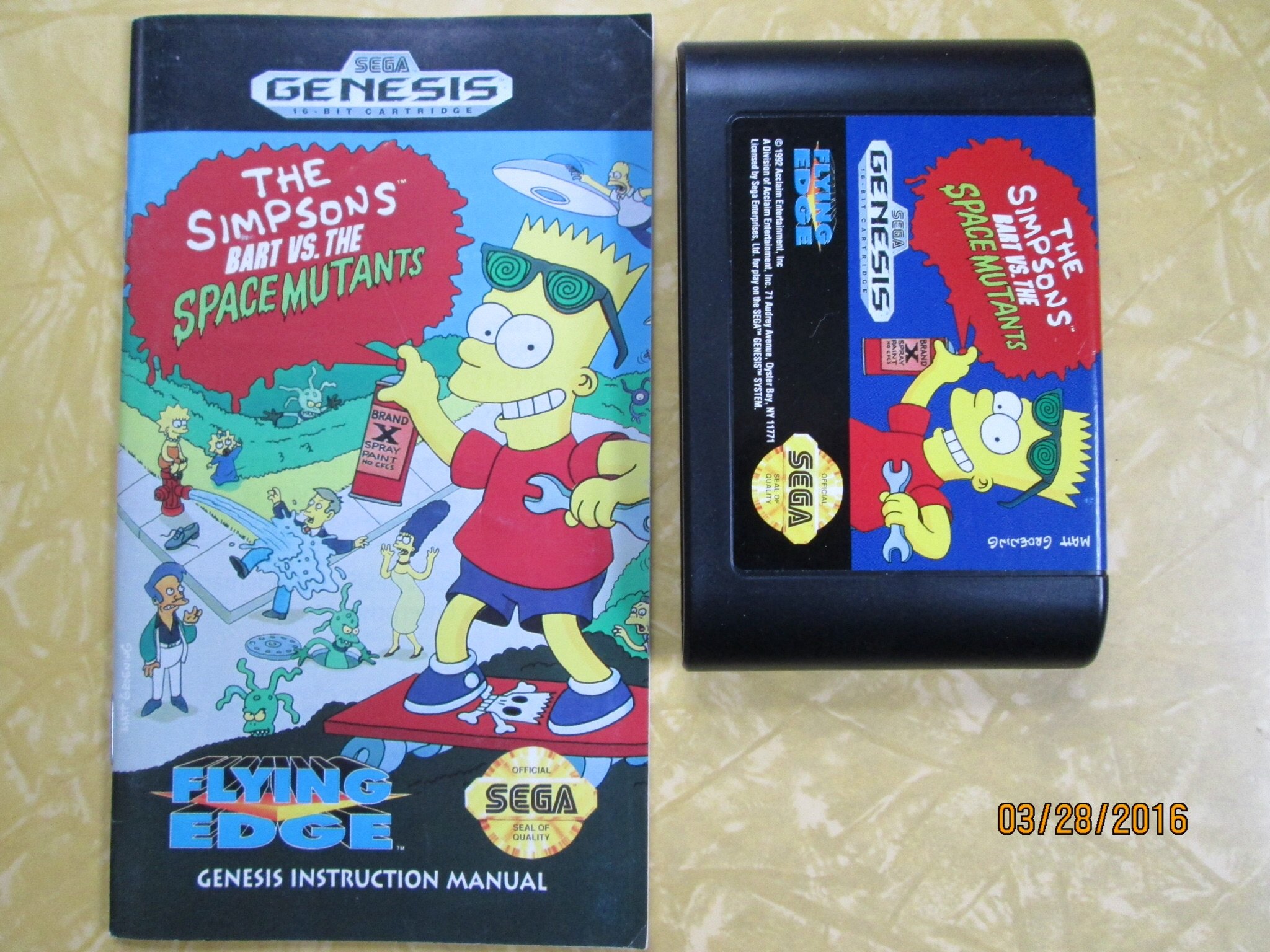 Simpsons: Bart vs. the Space Mutants - Sega Genesis