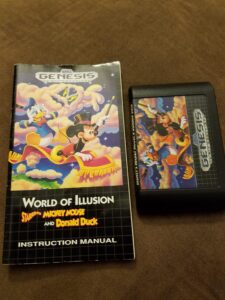 world of illusion starring disney's mickey mouse & donald duck