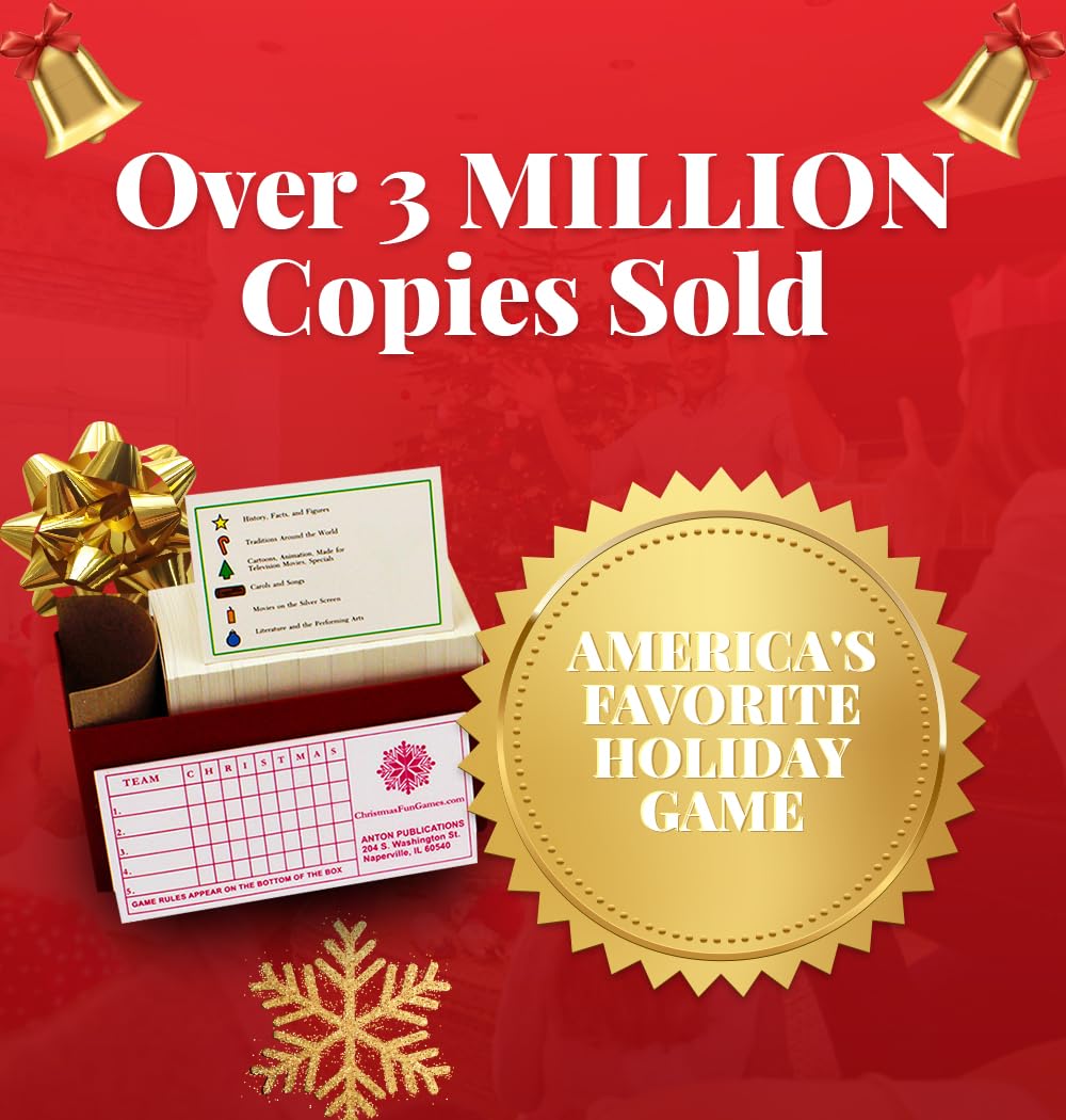 Christmas Trivia | Over 3 Million Copies Sold | The Classic and Original Christmas Trivia Game | (Updated!) with 300 Cards, 1800 Questions Across 6 Categories