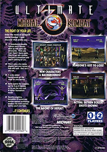 Ultimate Mortal Kombat 3 - Sega Saturn