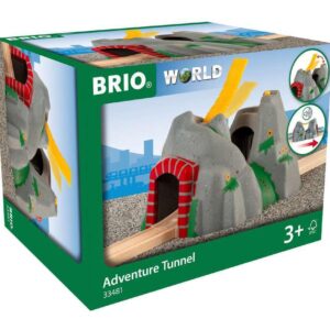 BRIO World - 33481 Adventure Tunnel - Interactive Toy Train Accessory for Kids | Enhances Motor Skills | Compatible with All BRIO Train Sets | FSC-Certified Beech Wood | Ideal for Ages 3 and Up