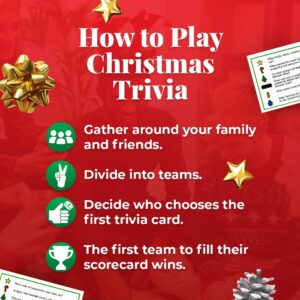 Christmas Trivia | Over 3 Million Copies Sold | The Classic and Original Christmas Trivia Game | (Updated!) with 300 Cards, 1800 Questions Across 6 Categories