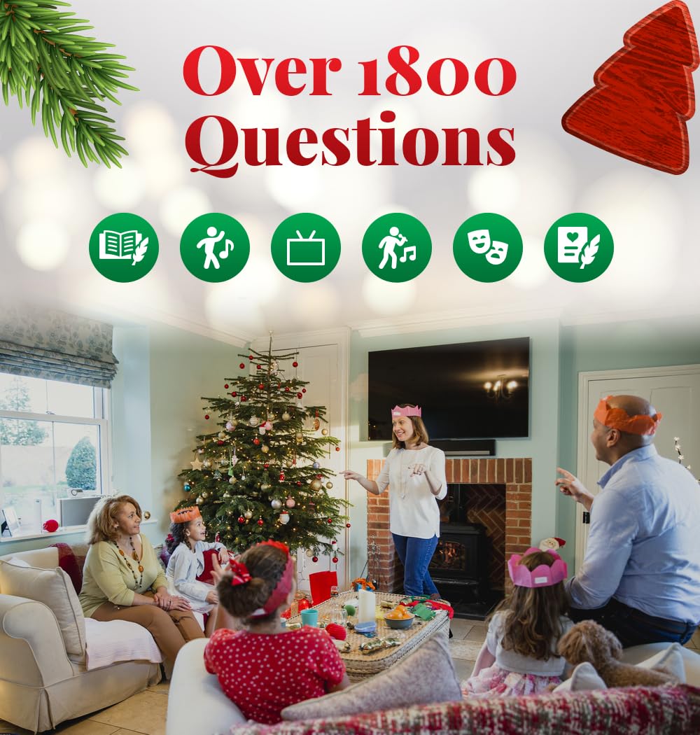 Christmas Trivia | Over 3 Million Copies Sold | The Classic and Original Christmas Trivia Game | (Updated!) with 300 Cards, 1800 Questions Across 6 Categories