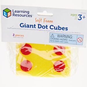 Giant Soft Cubes Dot 2/pk 5 Inch Cube Square