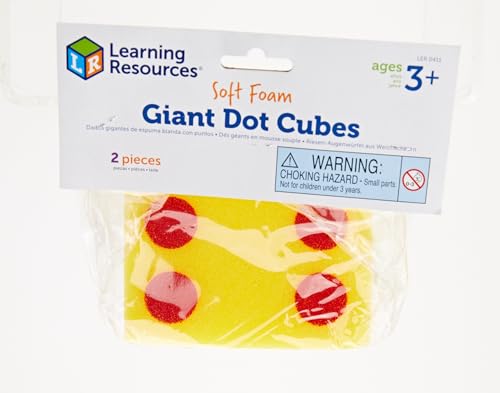 Giant Soft Cubes Dot 2/pk 5 Inch Cube Square