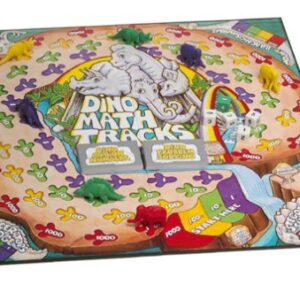 Learning Resources Dino Math Tracks Game - Ages 6+ Addition and Subtraction Dinosaur Game, Kindergarten Math Games, Board Games for Kids