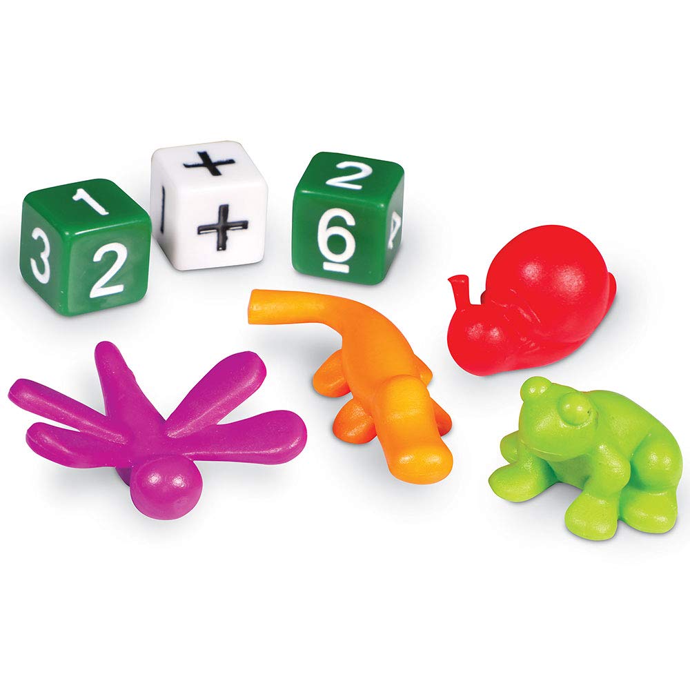 Learning Resources Sum Swamp Game Addition & Subtraction Game - 8 Pieces, Ages 5+, Math Games for Kids, Educational Kids Games, Kindergarten Math Board Games Gifts for Boys and Girls