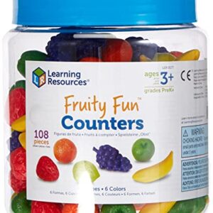 Learning Resources Fruity Fun Counters, Educational Counting & Sorting Toy, Set of 108