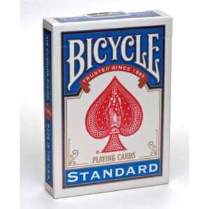 bicycle playing cards for play - poker size, [colors may vary: red, blue or black]