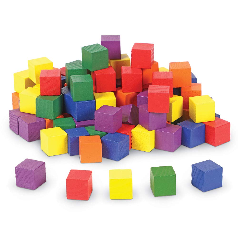 Learning Resources Wooden Color Cubes