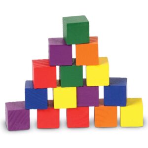 Learning Resources Wooden Color Cubes