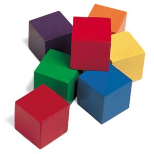 learning resources wooden color cubes