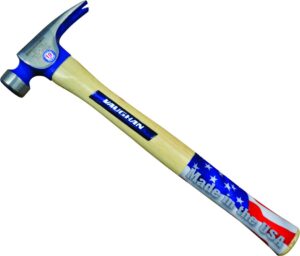 vaughan & bushnell cf2l california framer hammer with milled face, long straight handle, 19-ounce head