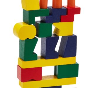 Pressman Blockhead! - The Original Stacking Game Yellow, 5"