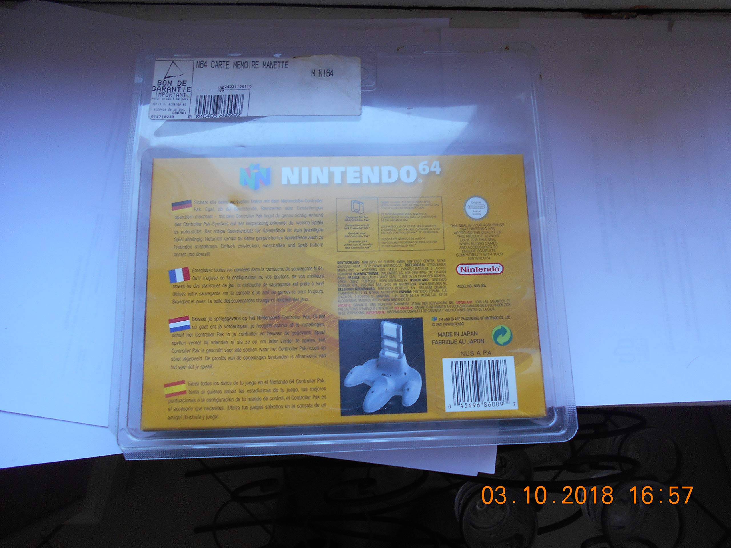 Nintendo 64 memory card