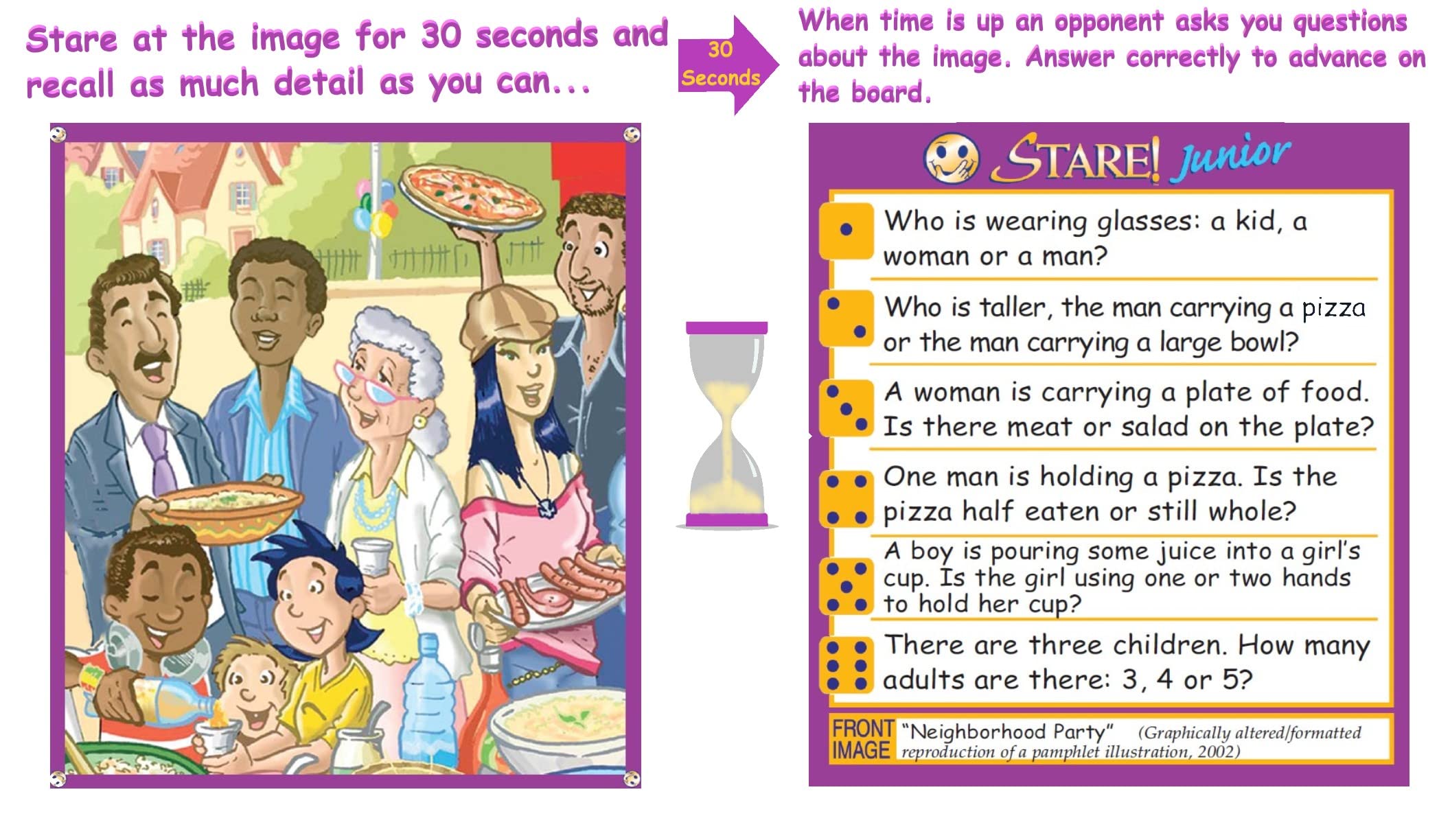 Stare Junior — The Exciting, Award-Winning Game of Memory and Observation — Fun & Educational for The Whole Family, Ages 6 and Up