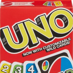 Mattel Games UNO Card Game, Multi, 8 x 3-3/4 x 81/100 in (42003)