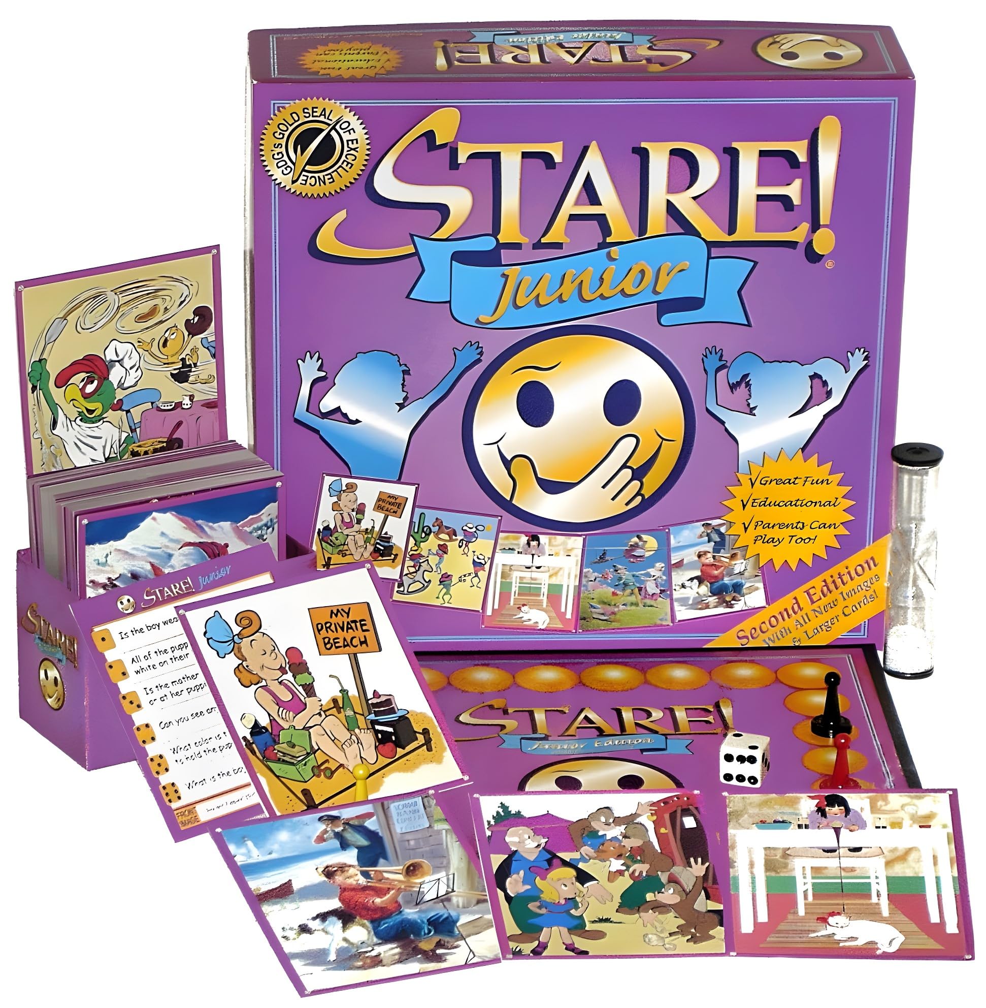 Stare Junior — The Exciting, Award-Winning Game of Memory and Observation — Fun & Educational for The Whole Family, Ages 6 and Up