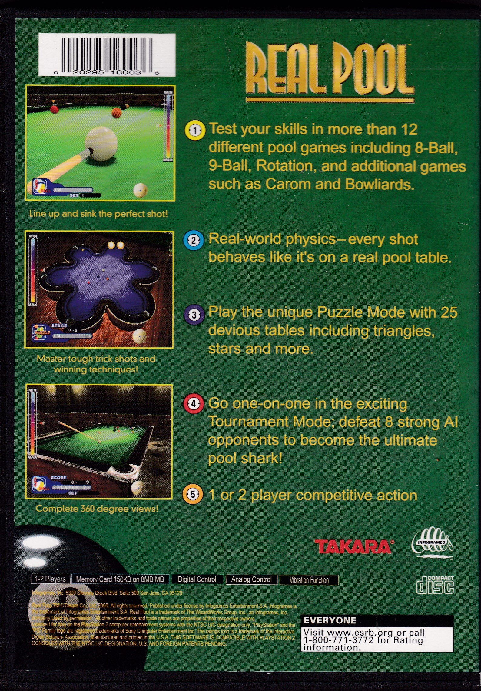 Billiards: Real Pool - PlayStation 2