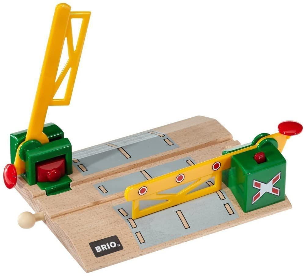 BRIO World 33750 - Magnetic Action Crossing | Interactive Wooden Toy Train Accessory | Enhances Hand-Eye Coordination | Compatible with All BRIO Train Sets | Ideal for Kids Ages 3 and Up