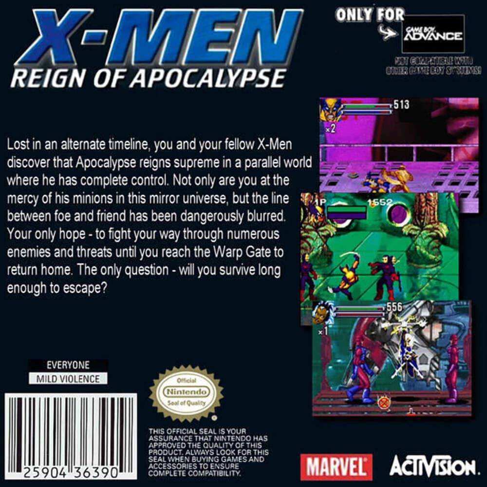 X-Men: Reign Of Apocalypse - Game Boy Advance