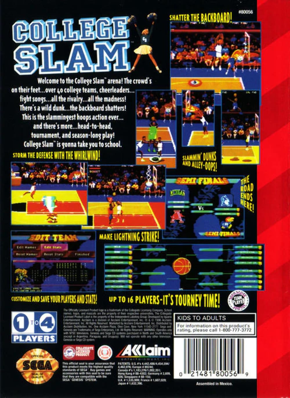 College Slam (Sega Genesis)