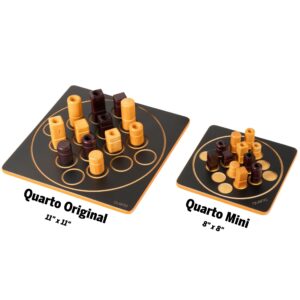 Quarto Mini | Travel-Friendly Strategy Game for Adults and Families | Ages 8+ | 2 Players | 15 Minutes