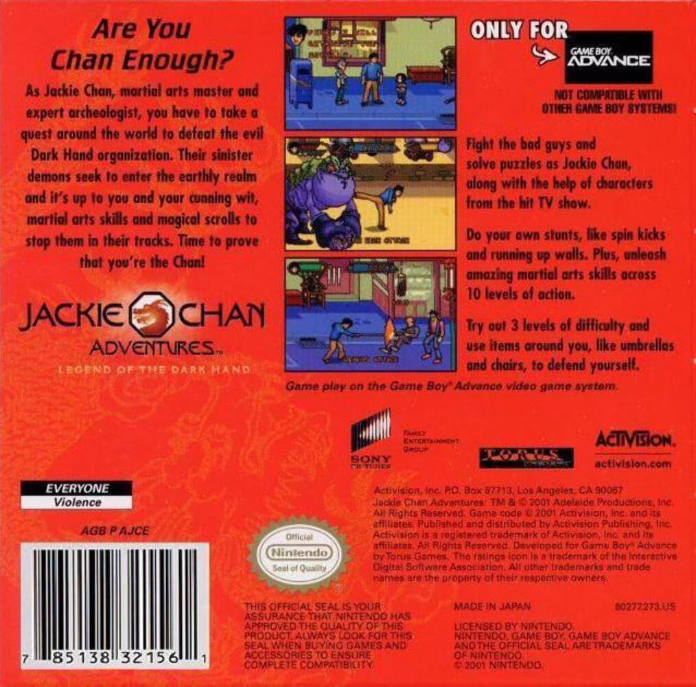 Jackie Chan Adventures - Game Boy Advance