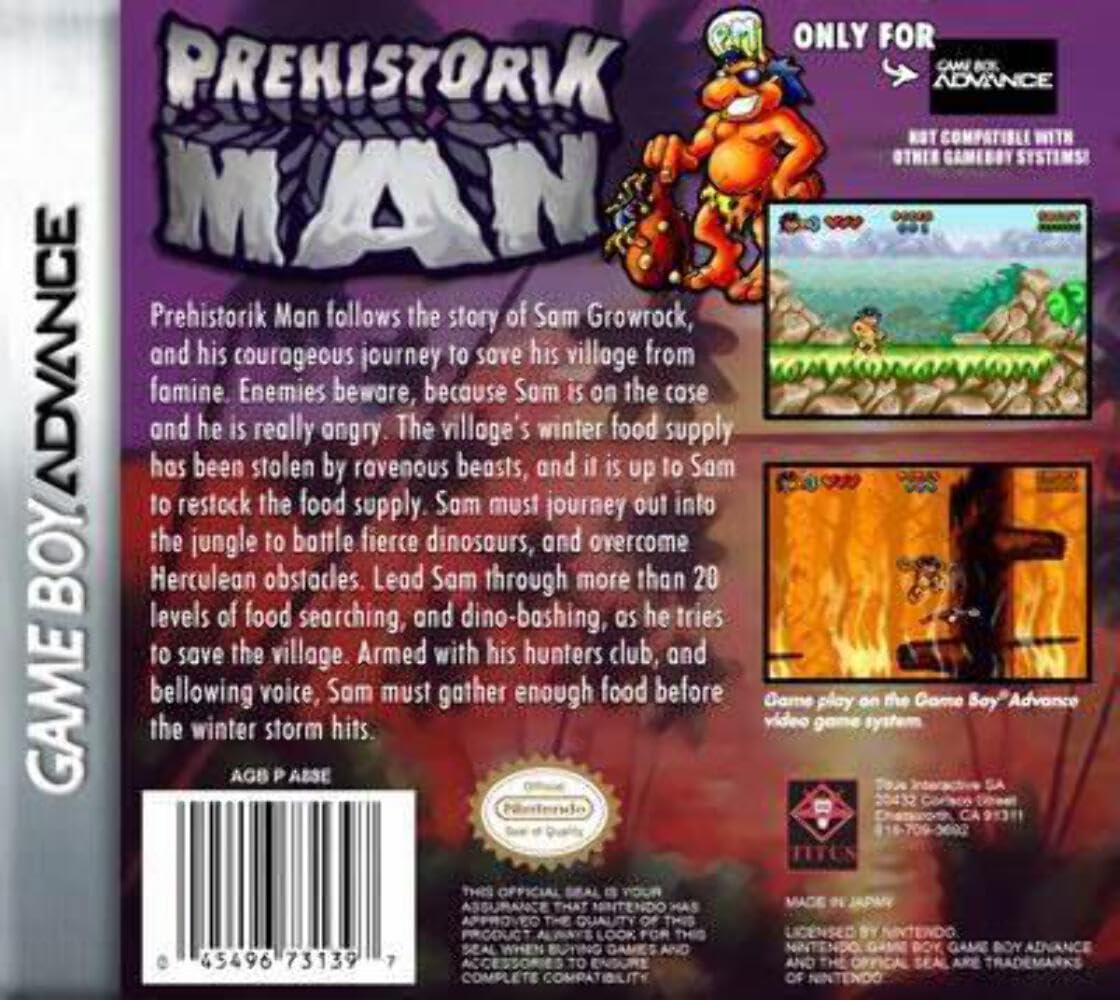 Prehistorik Man - Game Boy Advance