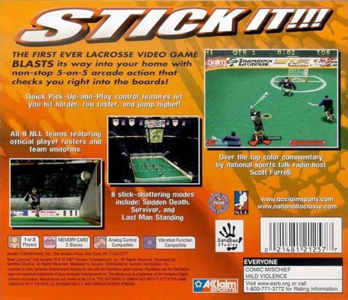 Blast Lacrosse - PlayStation