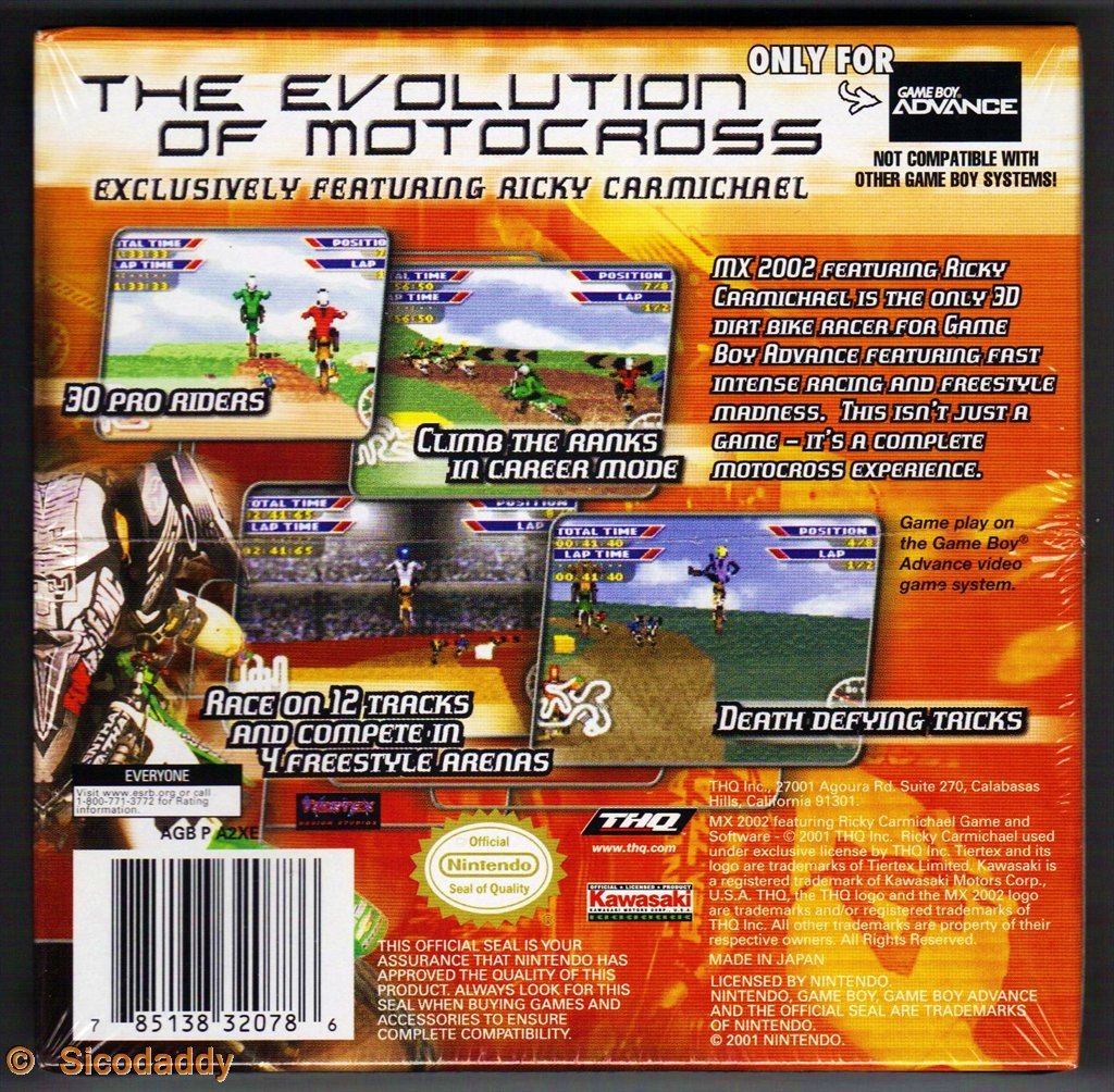 MX 2002 Featuring Ricky Carmichael - Game Boy Advance