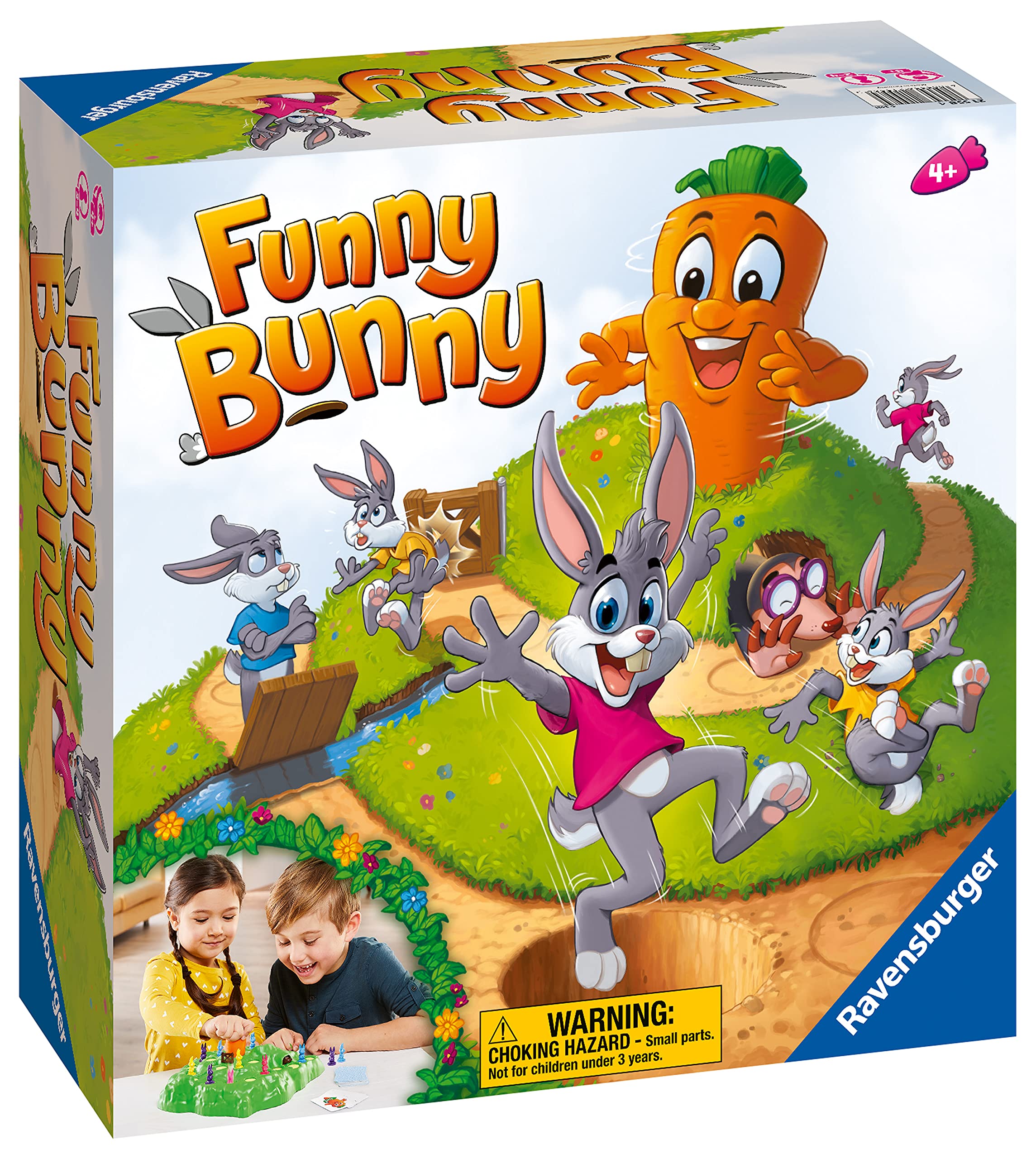 Ravensburger Funny Bunny Game - Engaging Family Board Game for Kids and Adults | Quick Gameplay | Easy-to-Follow Instructions | Unique Replay Value | Ages 4 and Up