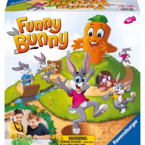 Ravensburger Funny Bunny Game - Engaging Family Board Game for Kids and Adults | Quick Gameplay | Easy-to-Follow Instructions | Unique Replay Value | Ages 4 and Up