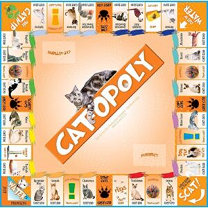 Late for the Sky CAT-opoly Board Game White, Large