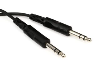 hosa css-103 1/4" trs to 1/4" trs balanced interconnect cable, 3 feet