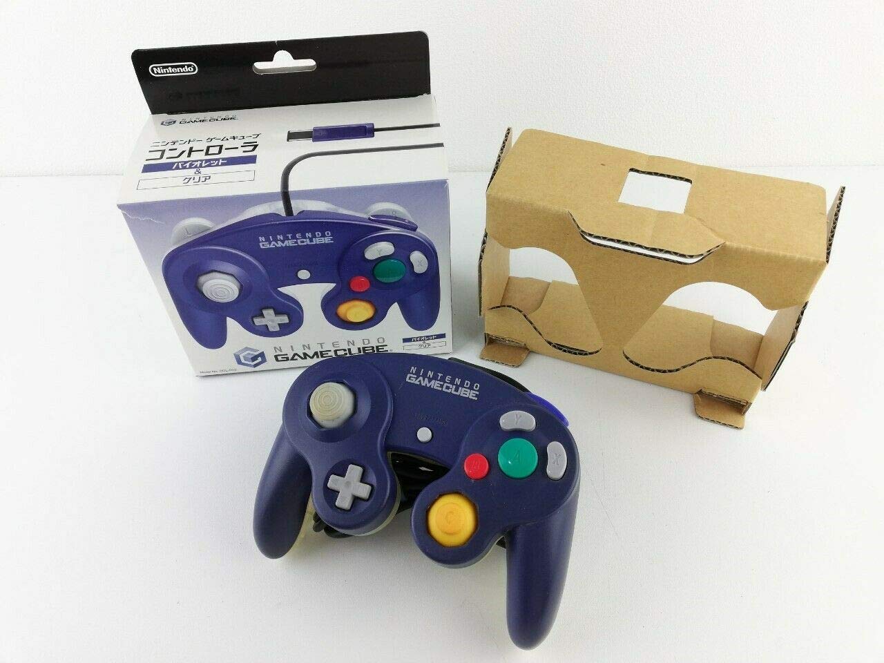 Official Nintendo Gamecube Controller Violet Purple Clear