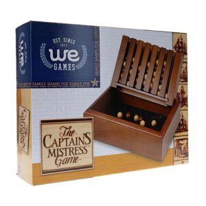 WE Games Wood Captain's Mistress (4-in-a-Row) Connect Game - Large - 11 inches