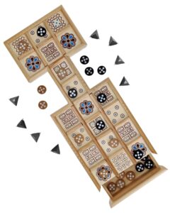 we games royal game of ur, ancient strategy board games for adults, solid wood and beautifully designed board with storage drawers, travel games for adults, table games for 2