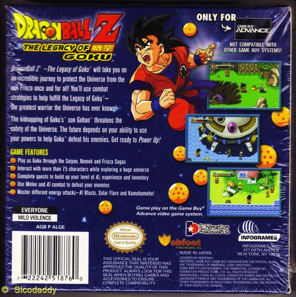 Dragon Ball Z: Legacy of Goku - Game Boy Advance