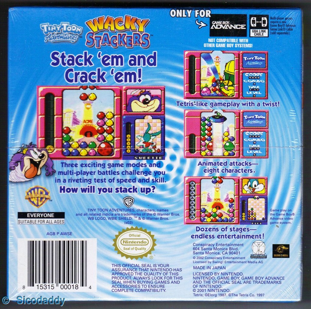 Tiny Toons Adventures: Wacky Stackers - Game Boy Advance