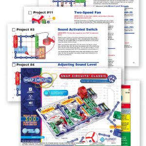 Snap Circuits Classic SC-300 Electronics Exploration Kit | Over 300 Projects | Full Color Manual Parts | STEM Educational Toy for Kids 8+ 2.3 x 13.6 x 19.3 inches