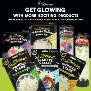 Great Explorations | 3-D Solar System Glow In The Dark Ceiling Hanging Kit 3D Planets and Star Stickers Create the Milky Way Teach Science STEM