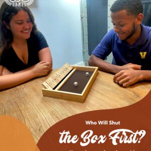 Deluxe Wood 12 Numbers Shut The Box Game