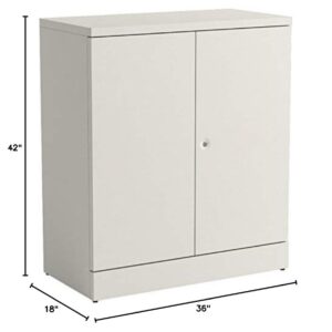 HON Metal Storage Cabinet 3 Shelves 36"W x 18"D x 42"H Putty