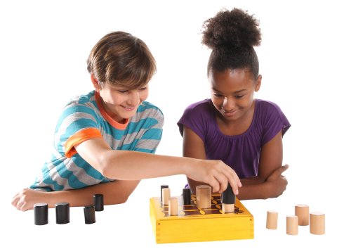 Gobblet! Abstract Strategy Board Game - Award Winning Kids or Adults Original All Wooden Board Game by Blue Orange Games - 2 Players for Ages 7 to 99 (Packaging May Vary)